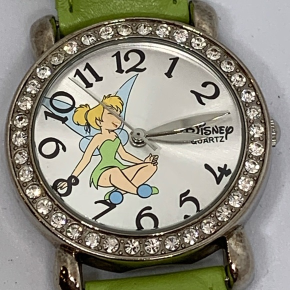 Disney | Accessories | Disney Time Works Tinker Bell Crystal Watch ...